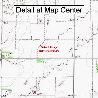 Amazon.com : USGS Topographic Quadrangle Map - Saint Libory, Nebraska ...
