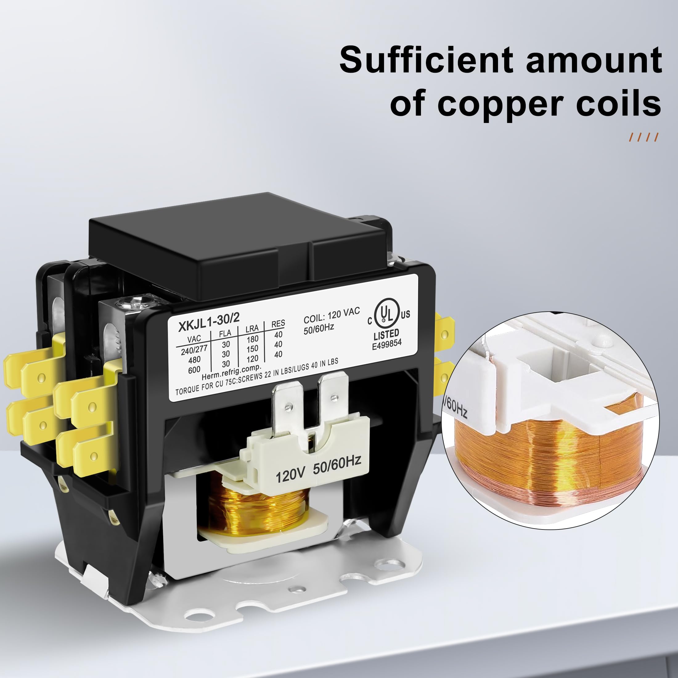 Snapklik.com : HVAC Motor Contactor, Furnace Replacement Relays, For ...