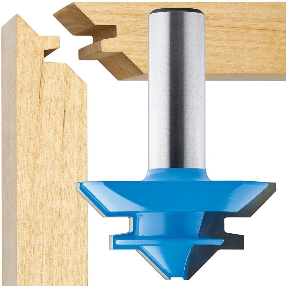 45° Lock Miter Router Bit - Lock Miter Master Jig Set - Amazon.com