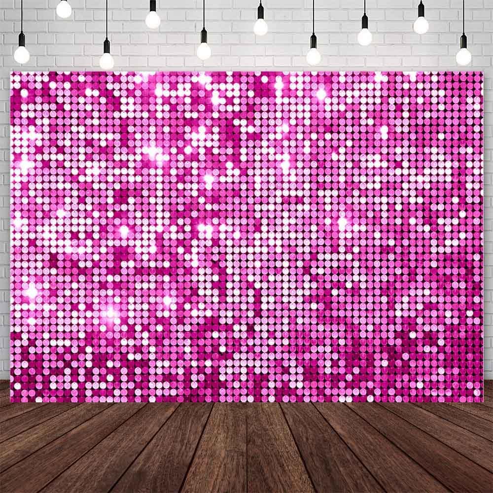 Amazon.com : AIBIIN 7x5ft Pink Flash Sequins Backdrop for Girls Women ...