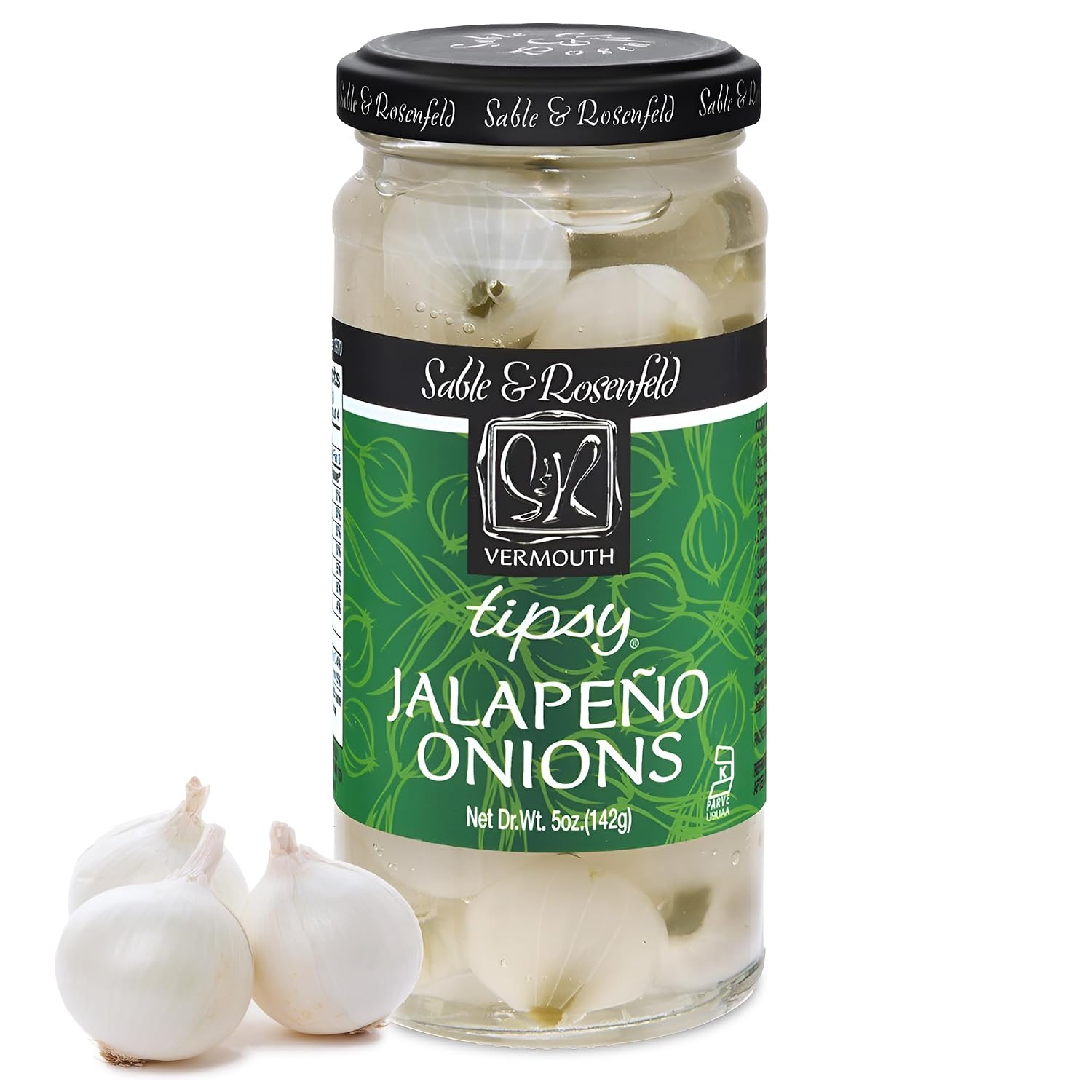 Amazon.com : Sable & Rosenfeld Vermouth Tipsy Jalapeño Onions, 5 oz Jar ...