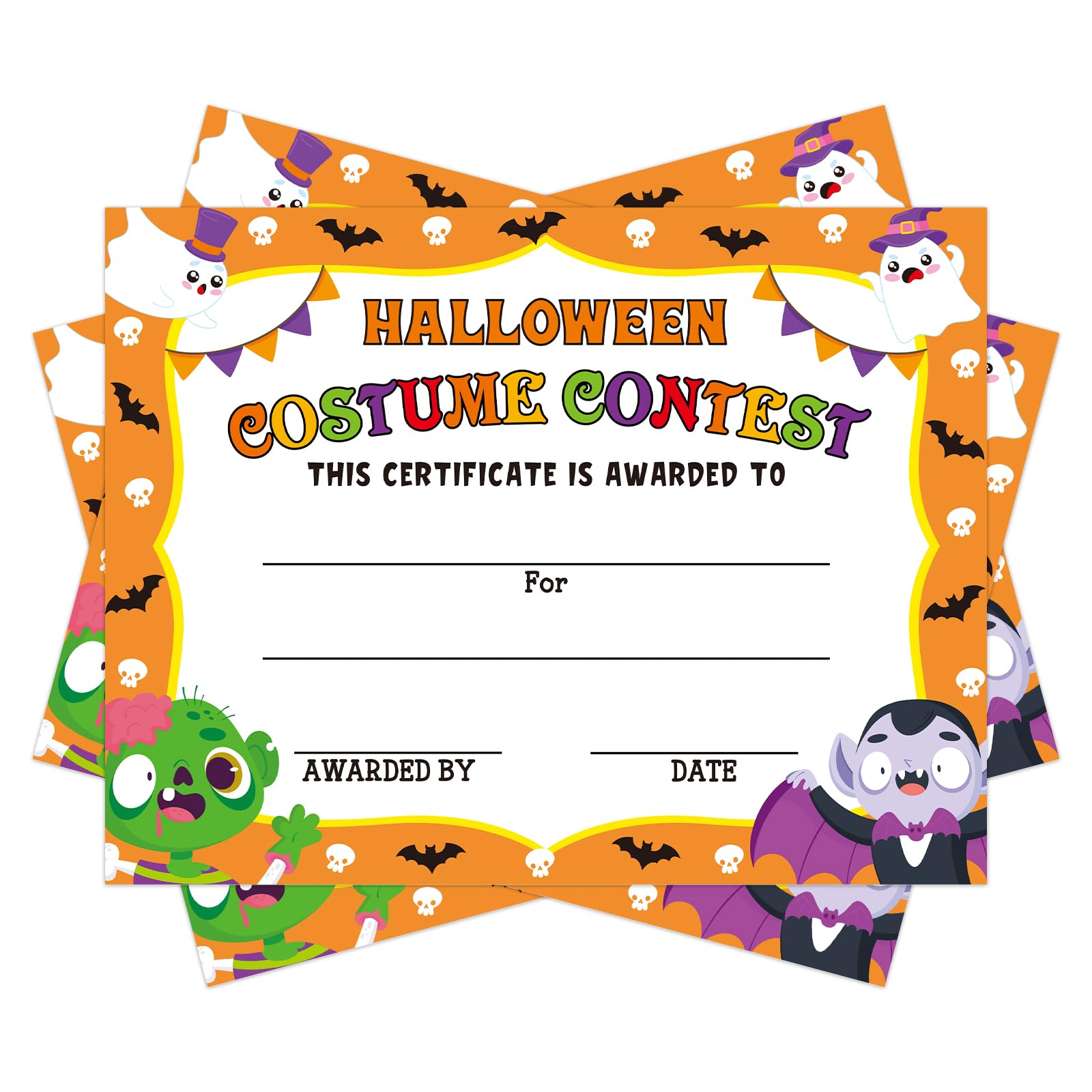Costume Contest First Place Certificate News Flash • Halloween In