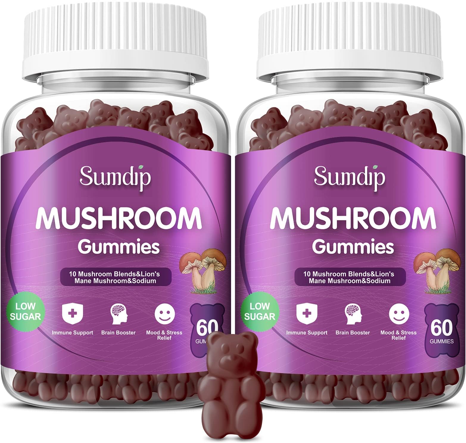 Amazon.com: BIO VITALICA Mushroom Gummies - Lions Mane Gummies for ...