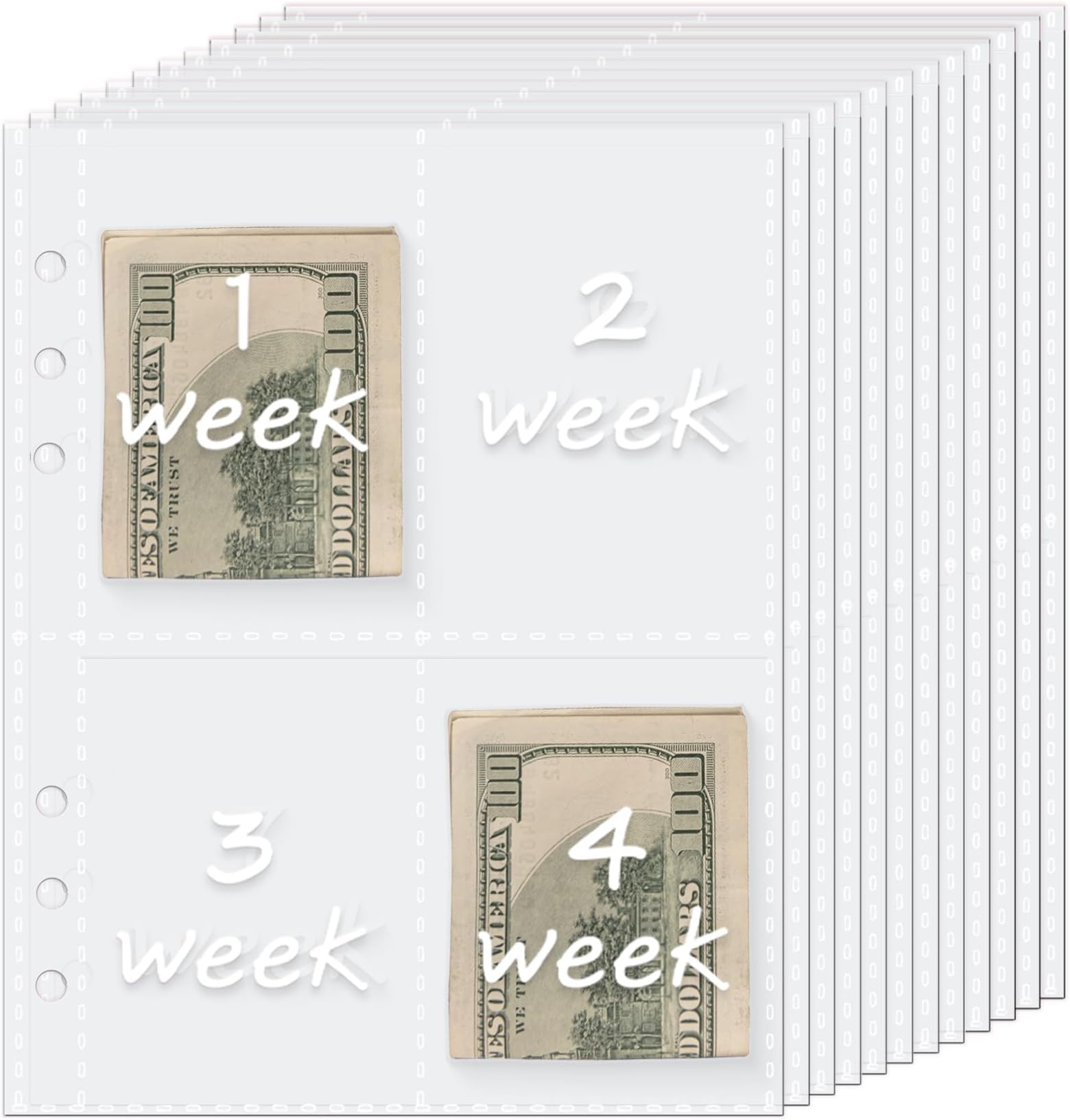 Amazon.com : HAUTOCO 52 Week Money Saving Challenge A5 Budget Binder ...
