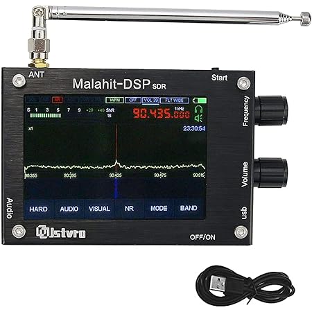 Amazon.com: Upgrade 1.10d 50Khz-2GHz DSP SDR Receiver, 3.5" Touch ...
