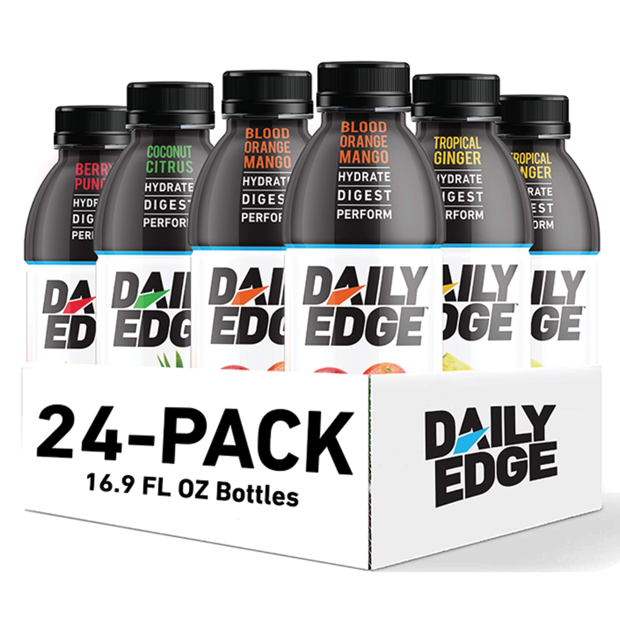 Buy Daily Edge Enhanced Fruit Drinks, VARIETY 24-Pack, Prebiotics and ...
