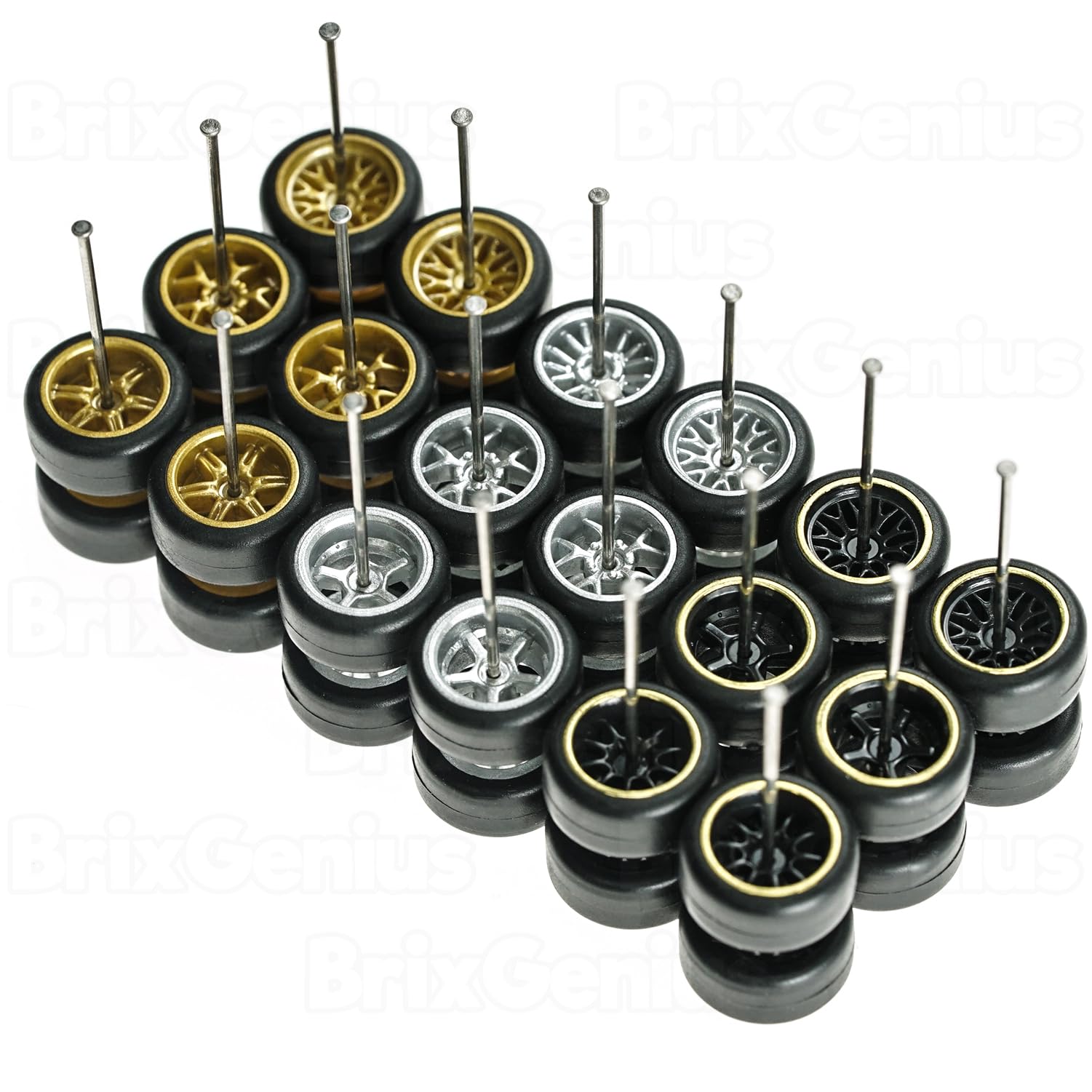 Snapklik.com : Ylutex 1/64 Wheels Mixed/Random Real Riders Wheels Rims ...