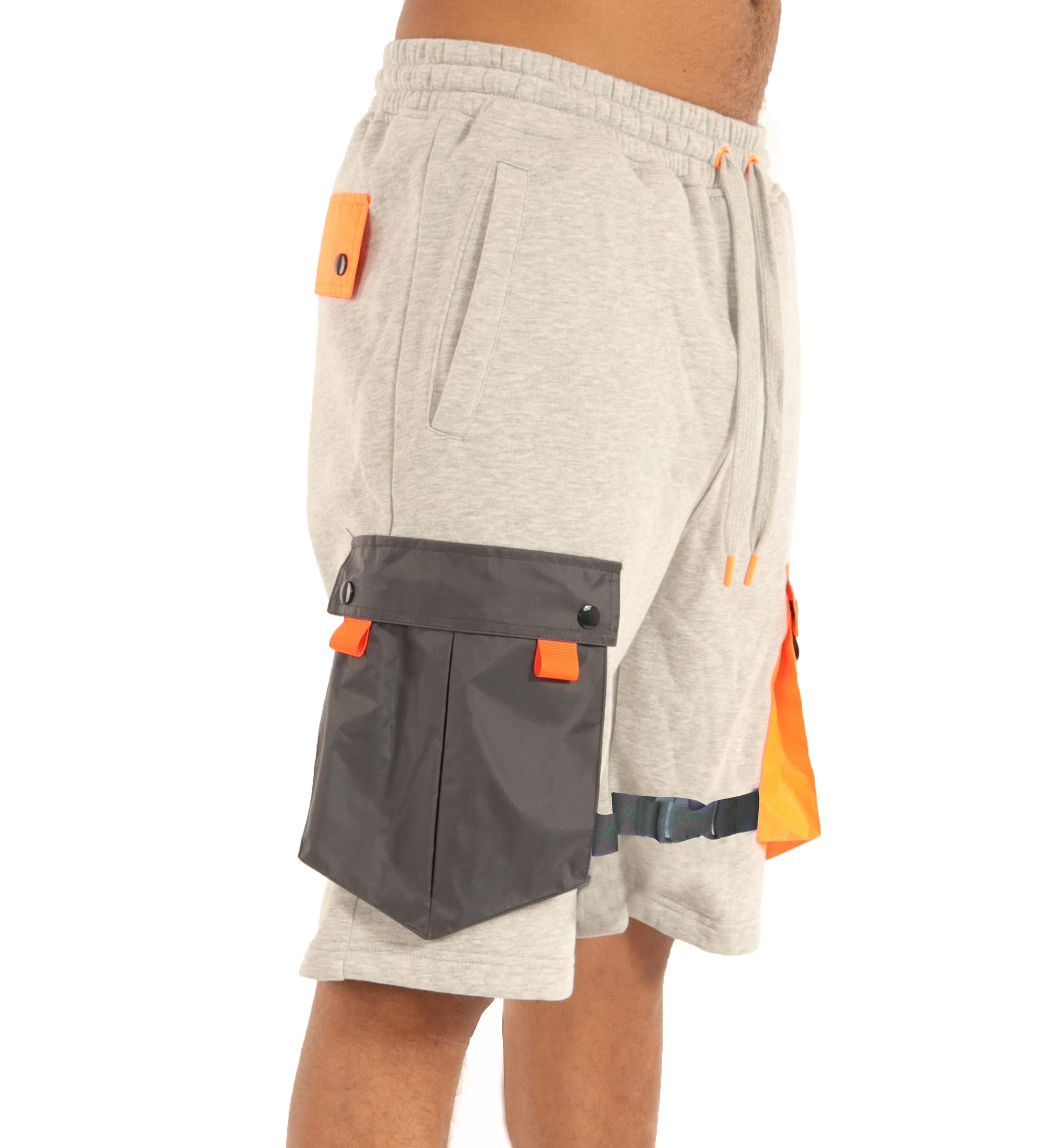 SCREENSHOT Mens Urban NYC Hip Hop Utility Fit Premium Fleece Shorts ...