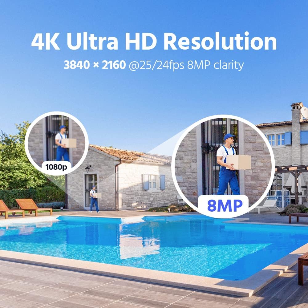 ANNKE ACZ800 – Sistema de cámara de seguridad 4K para exteriores cámara ...