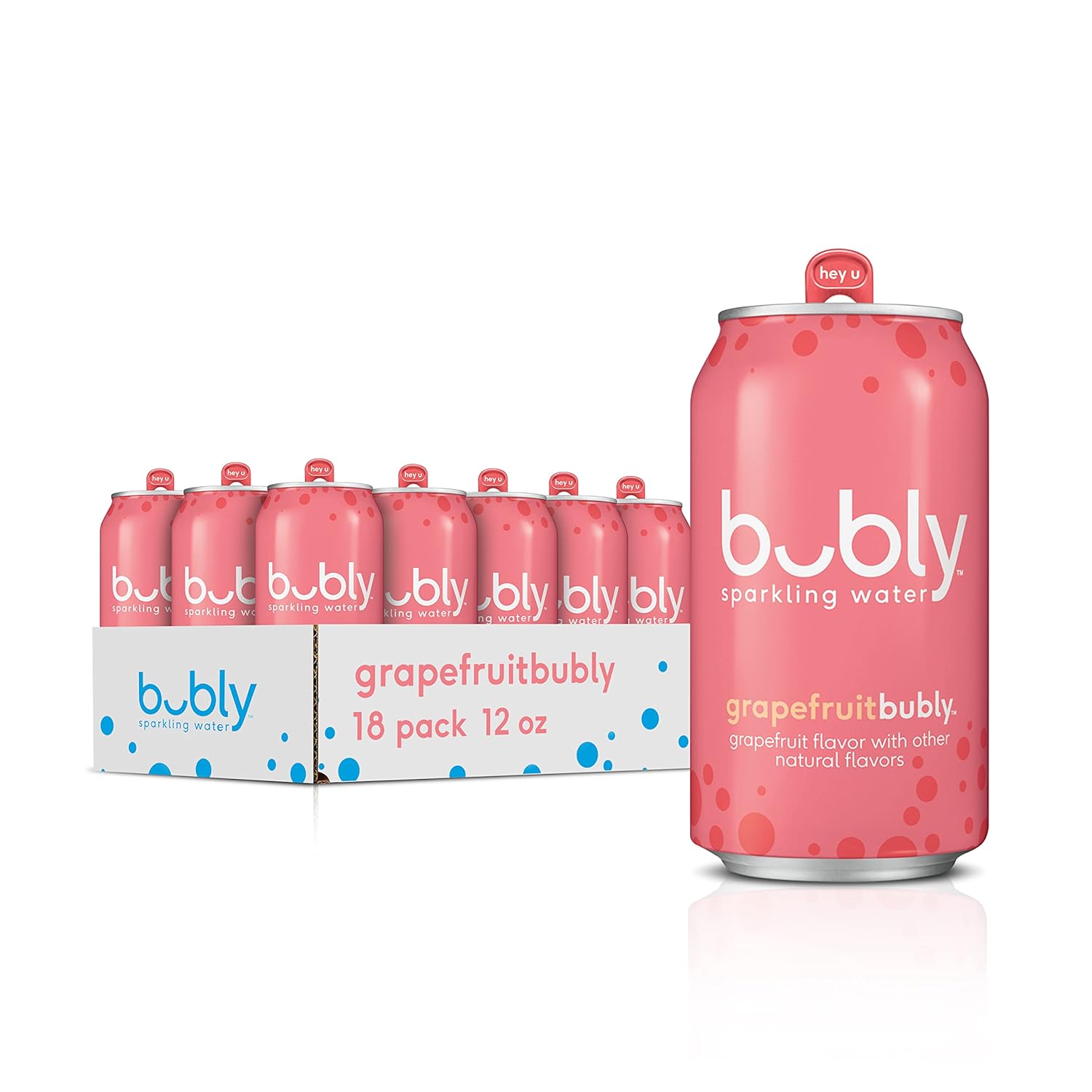 Amazon.com: Bubly Sparkling Water, cans for good pack, 12 Fl Oz cans ...