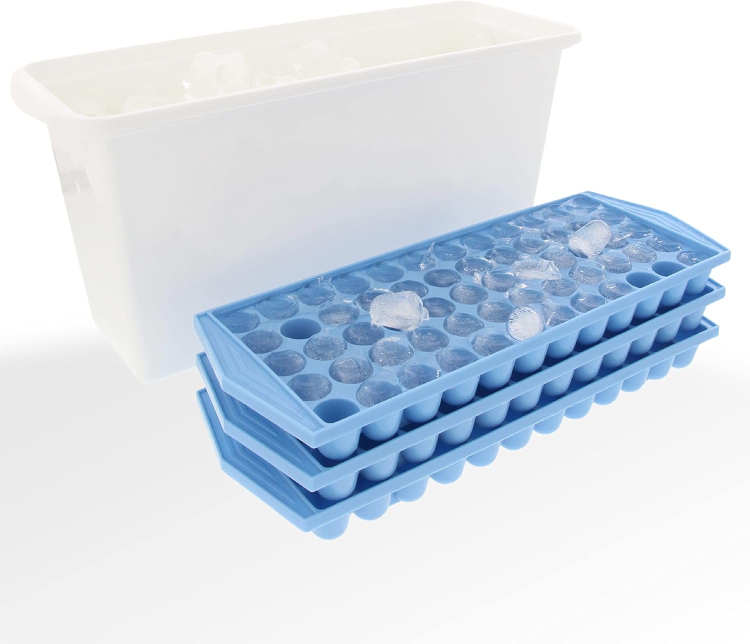Amazon.com: Arrow Home Products Small Ice Cube Trays (3 Pack) with Ice ...