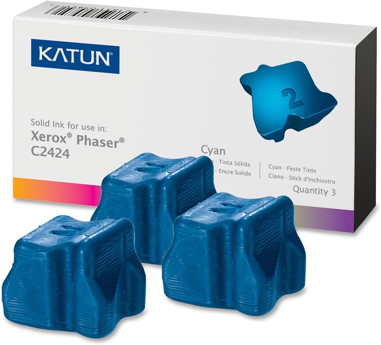 Amazon.com: Katun Compatible, 108R00660 Solid Ink Stick, 3,400 Yield, 3 ...
