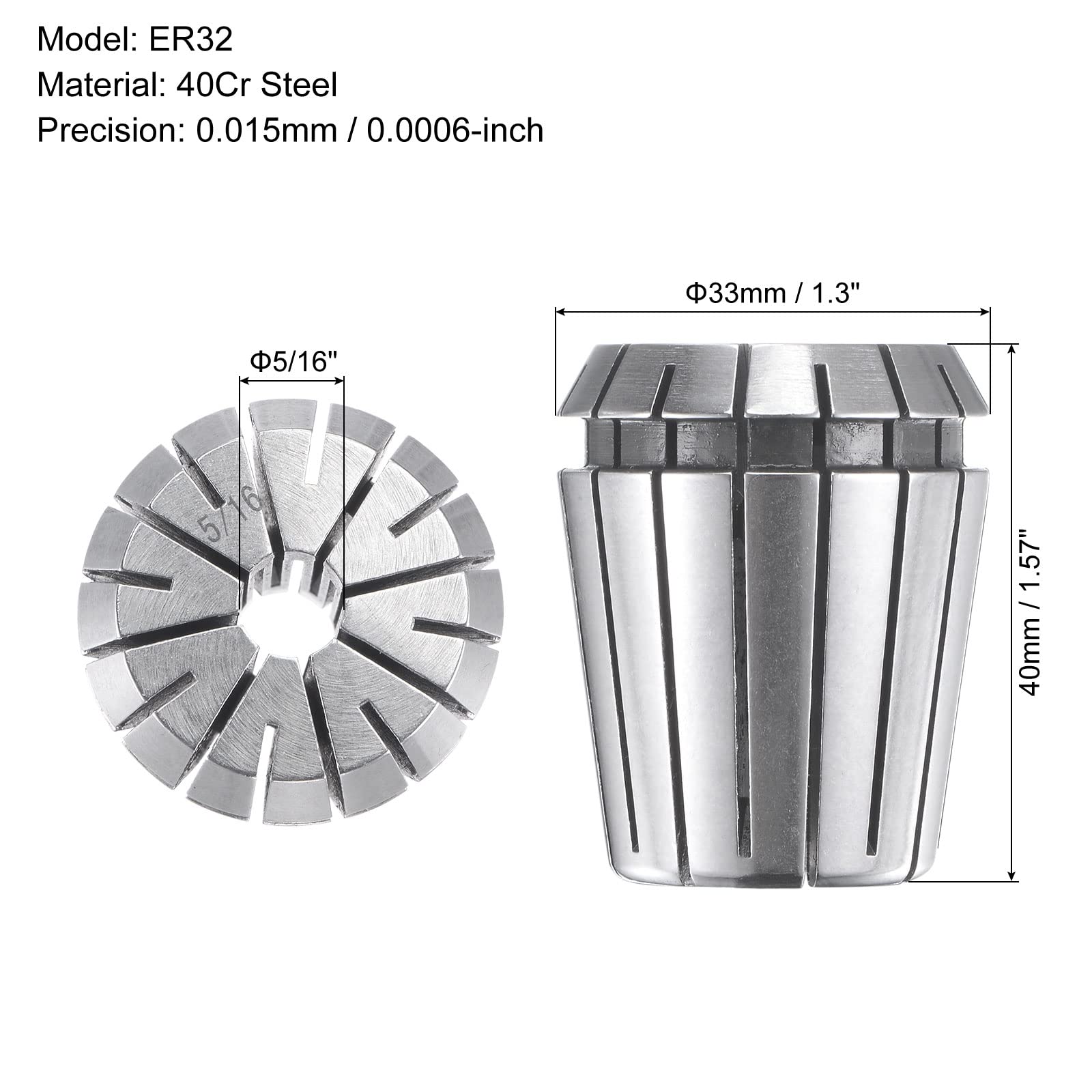 Engraving Tool Holder Uxcell ER32 Spring Collet 5/16