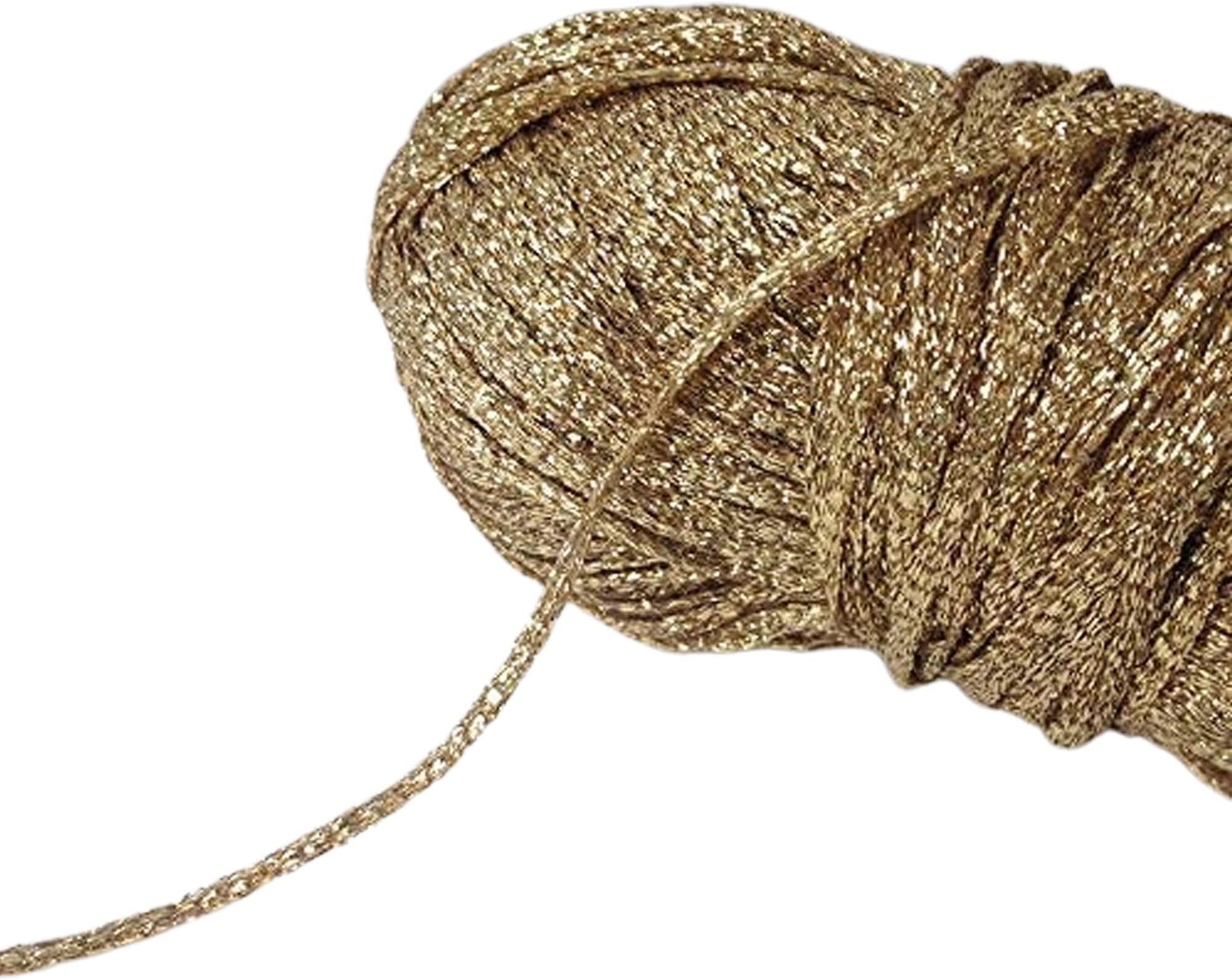 Gold Metallic Yarn, Gold Yarn, Metallic Yarn, Glitter Yarn, Gold Thread ...