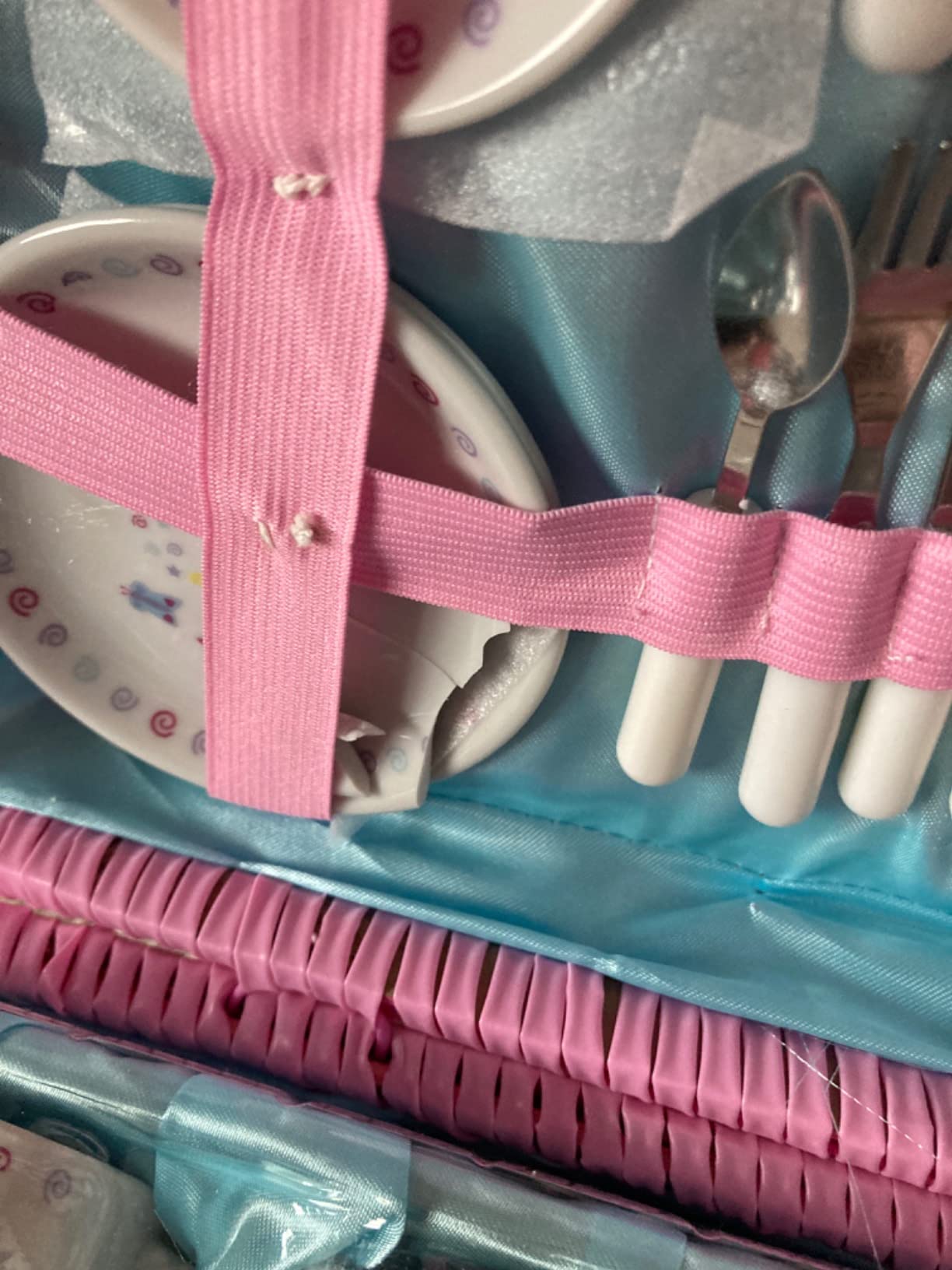 Fairy Tale Picnic Basket and Tea Set for Kids (32 Piece China Tea Set ...