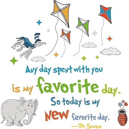 BooDecal Dr Seuss Series Inspirational Quote Wall Decals Life is Too ...