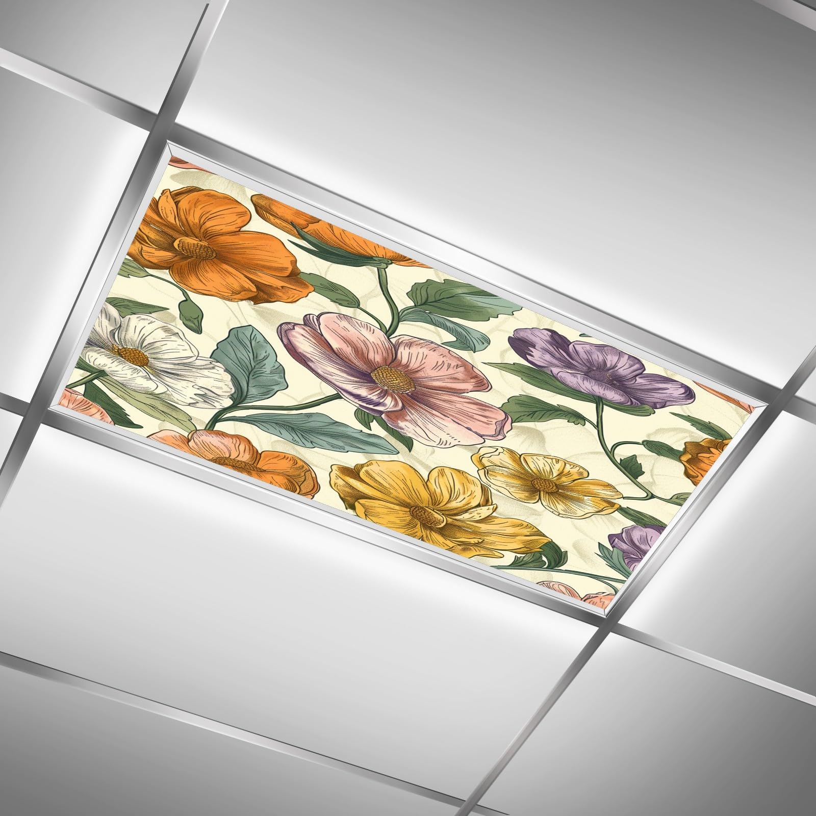 Vigetue 1 Pack Ceiling Fluorescent Light Covers for Office Classroom ...