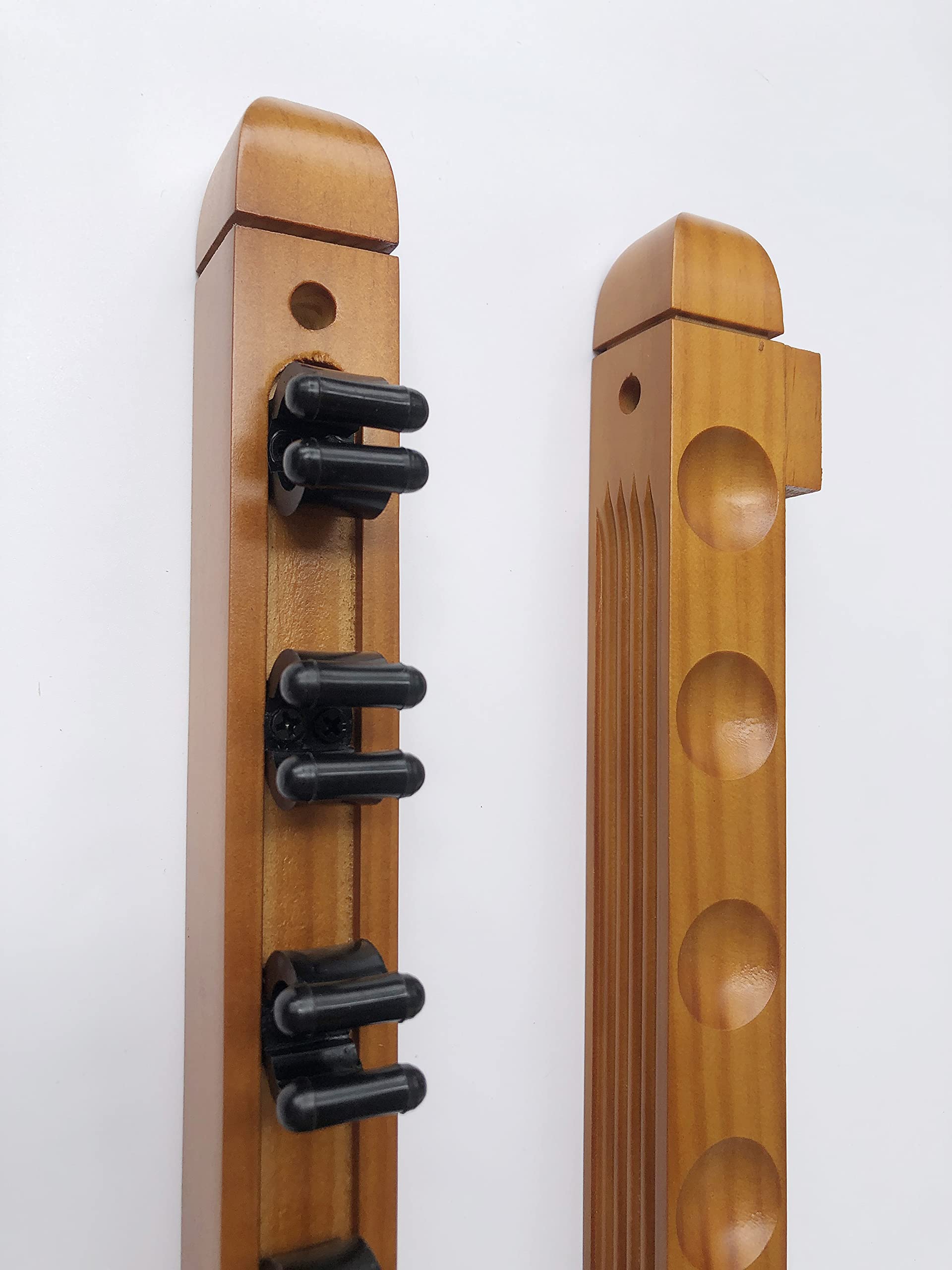 LANTE LIFE Billiard Wooden Cue Rack for 8 Pool Sticks, Wall Mount ...
