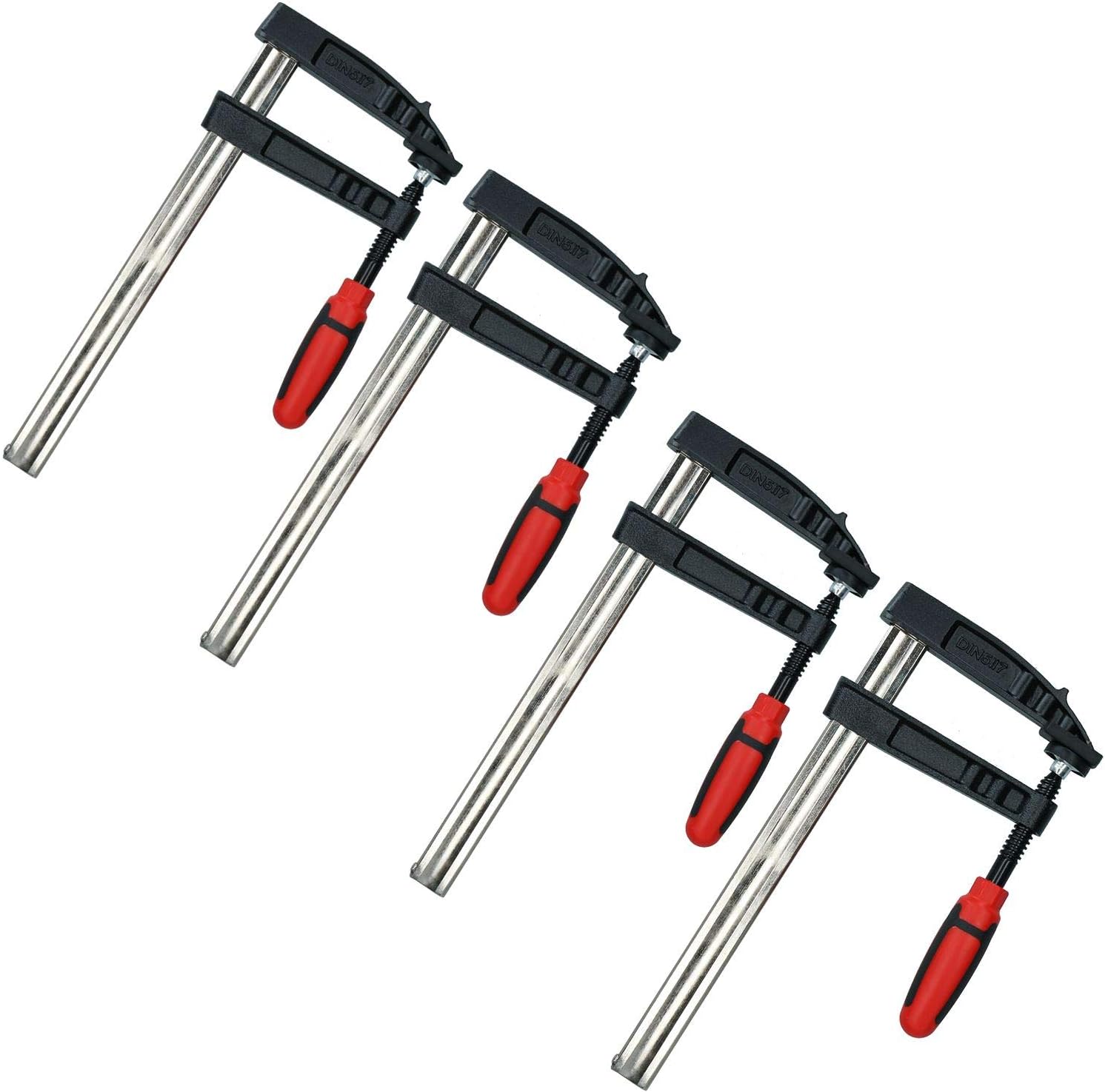 4pc Sliding F Clamps Bar Profile Clamp Holder Fastener Fastening 300mm ...