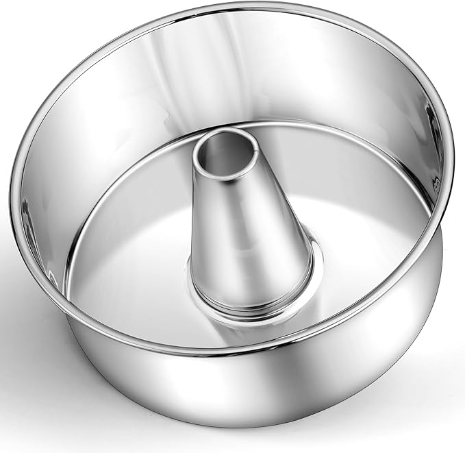 Amazon.com: P&P CHEF Angel Food Cake Pan, 10 Inch Cake Pan Round Baking ...