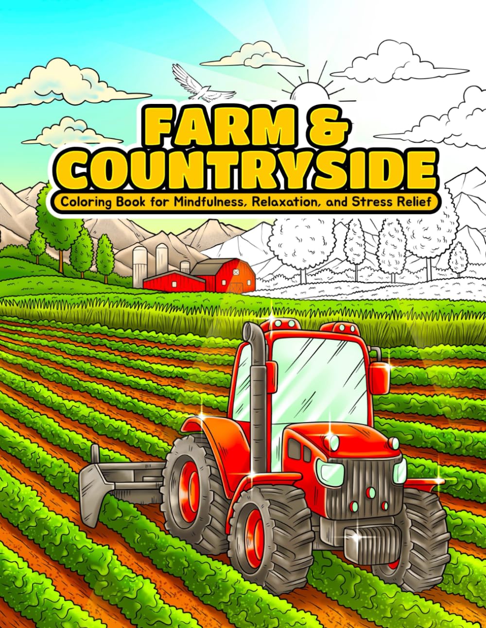 Amazon.com: Farm & Countryside: Coloring Book for Mindfulness ...