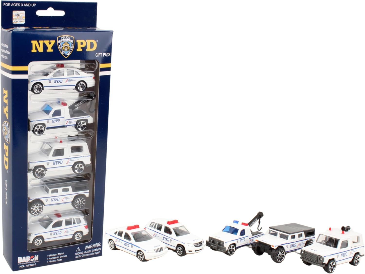Amazon.com: Daron Nypd Vehicle Gift Set, 5-Piece : Toys & Games