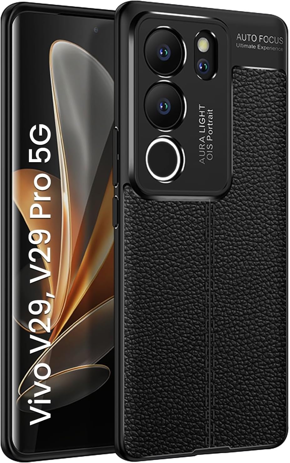 Golden Sand Cover Leather Texture Series Shockproof Armor TPU Back ...