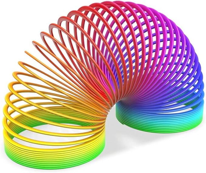 Rainbow Slinky Spring Toy, Magic Tricks Toys for Autistic Children ...