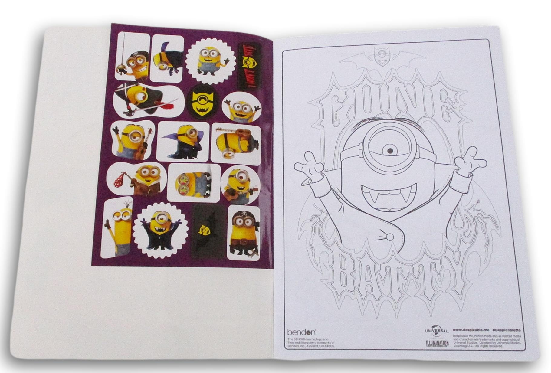 Snapklik.com : Bendon Despicable Me Halloween Coloring And Activity Book