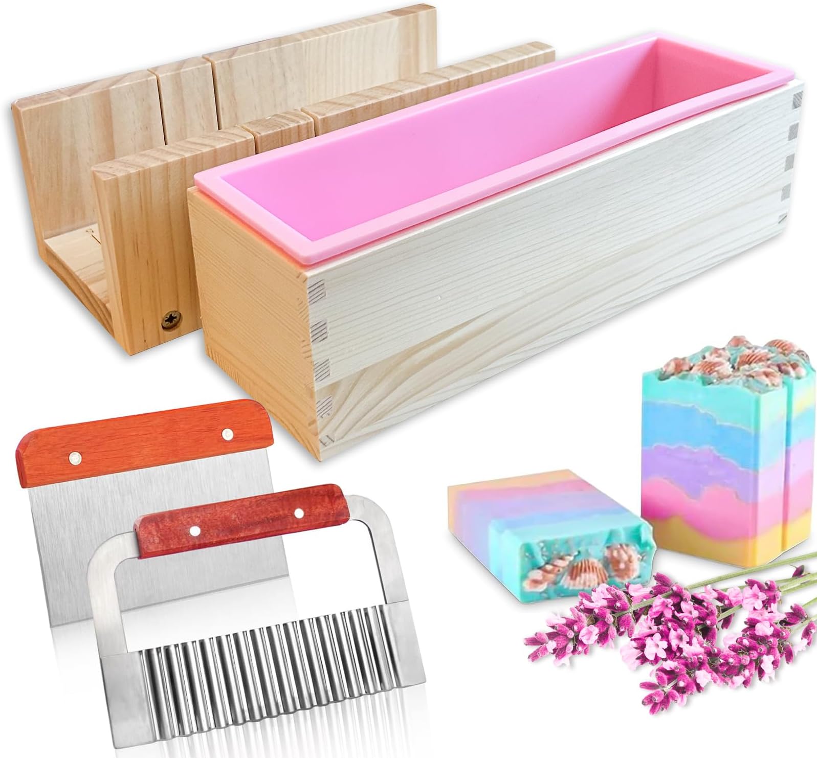 Amazon.com: Soap Molds, Soap Making Supplies Kit - Soap Loaf Bar Soap ...