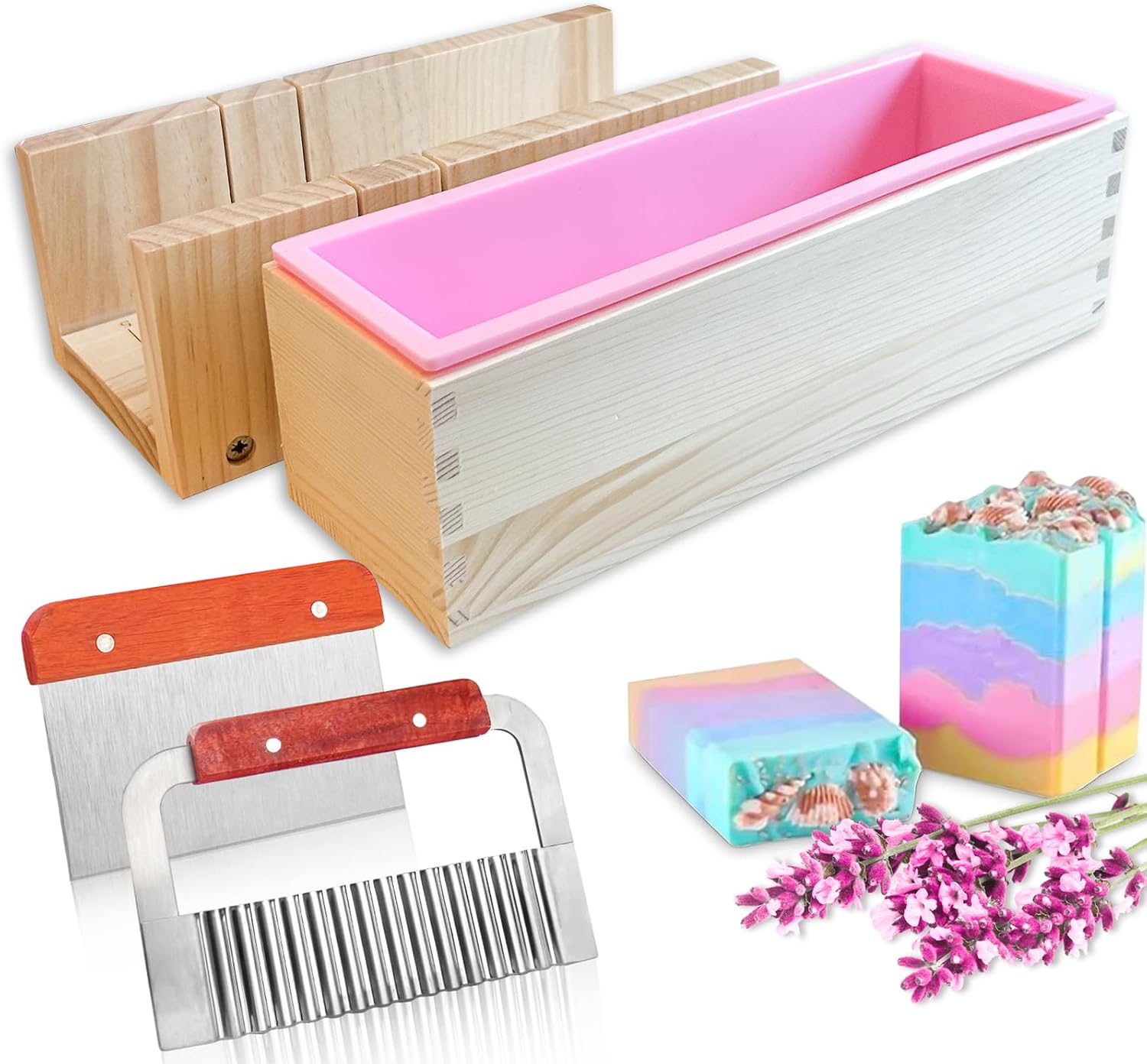 Amazon.com: Soap Molds, Soap Making Supplies Kit - Soap Loaf Bar Soap ...