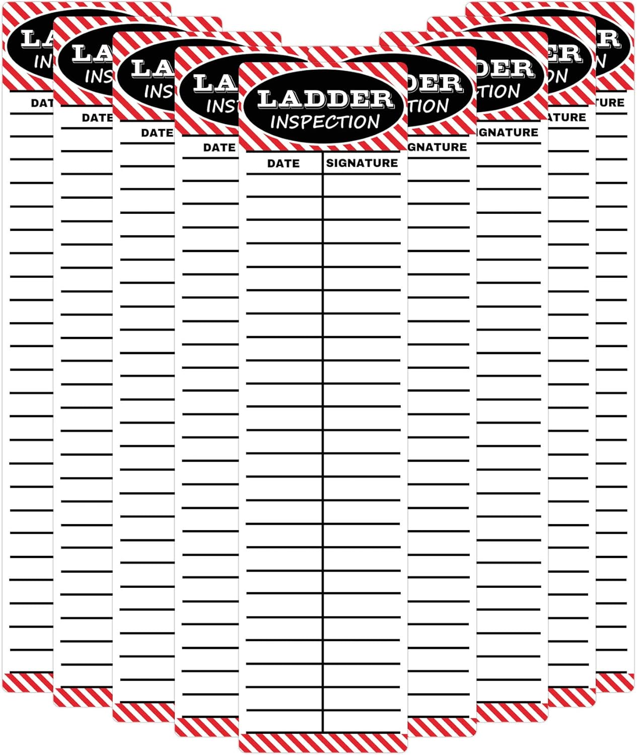 Amazon.com: Ladder Inspection Labels Safety Stickers for Ladders 8.5 x ...