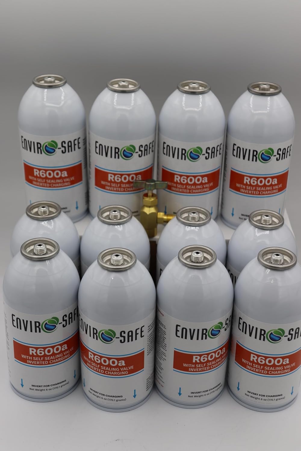 Amazon.com: R600a Refrigerant - Case of 12 6oz Cans - Self Sealing with ...