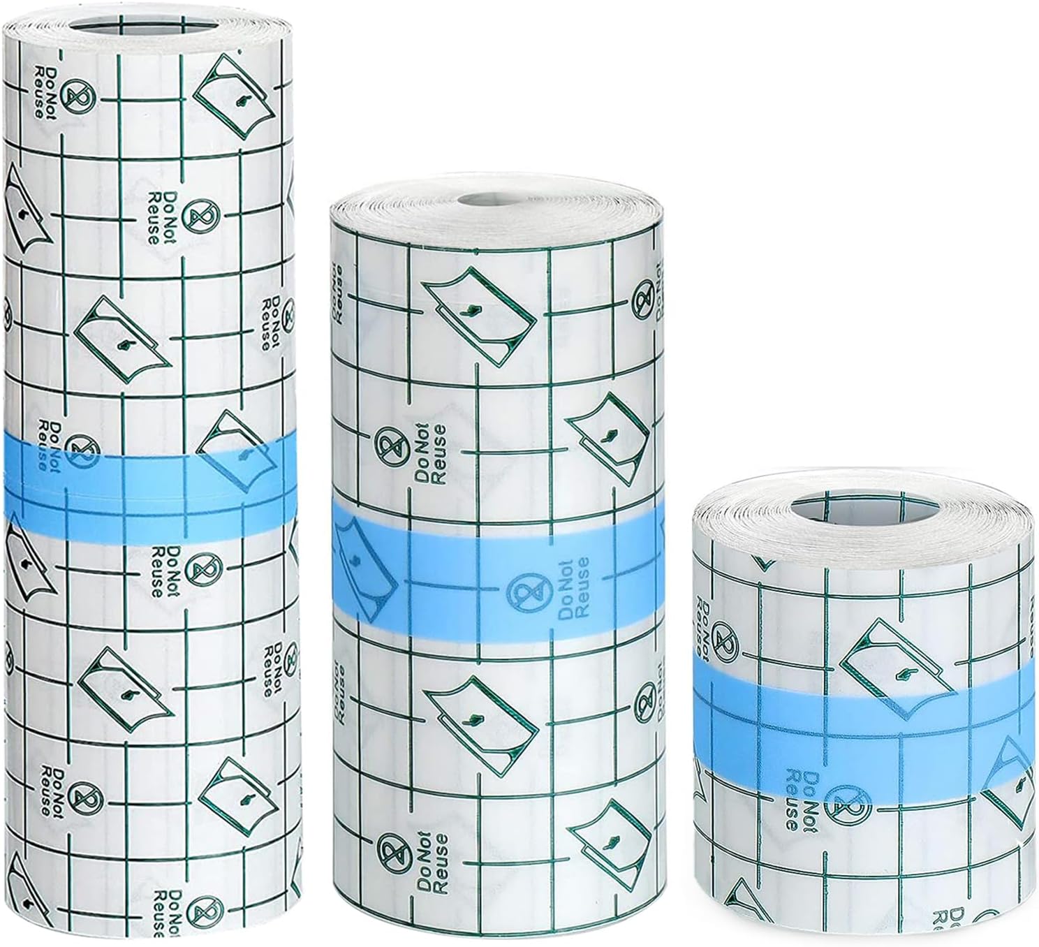 Amazon.com: 3 Rolls Transparent Stretch Adhesive Bandage, Waterproof ...