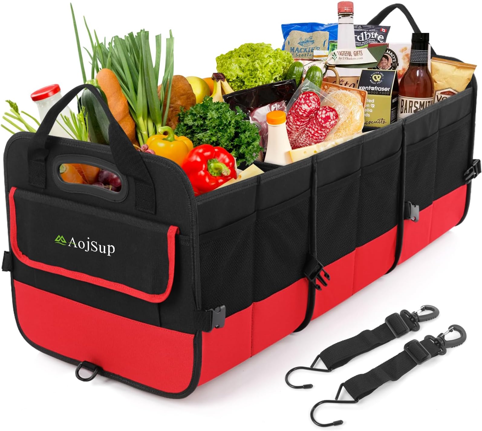 AojSup Car Boot Organiser, Large Capacity Car Boot Storage Organiser ...