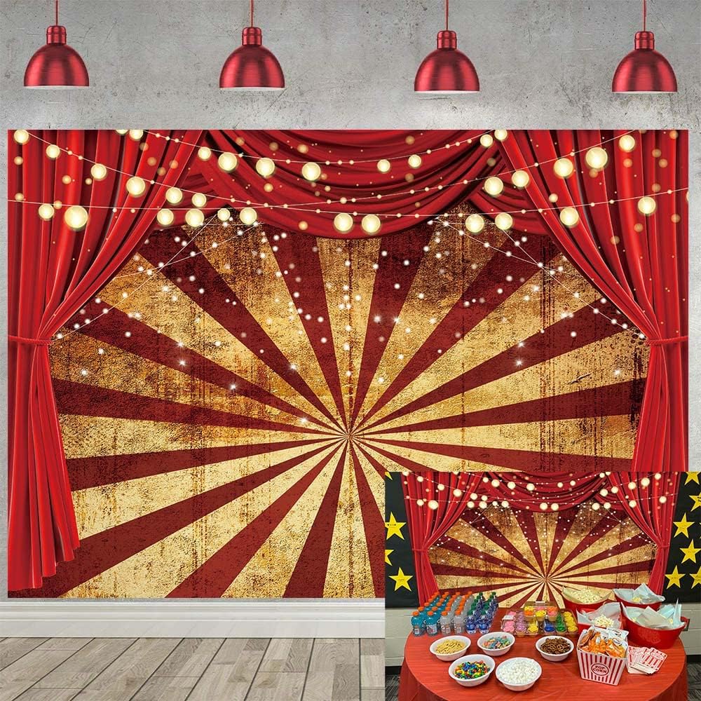 Amazon.com : Yeele 10x8ft Circus Background for Photography Theatre ...