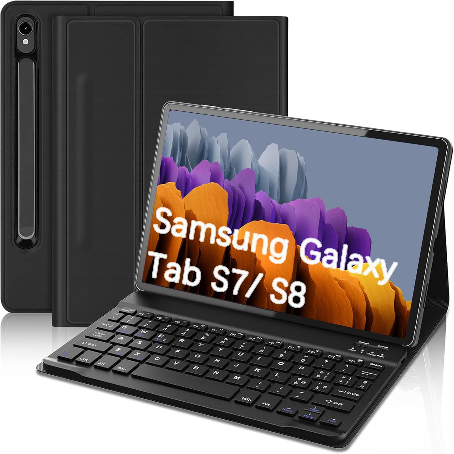 Tastiera Samsung Galaxy Tab S8 11" 2022/ S7 2020, Custodia Tastiera per ...