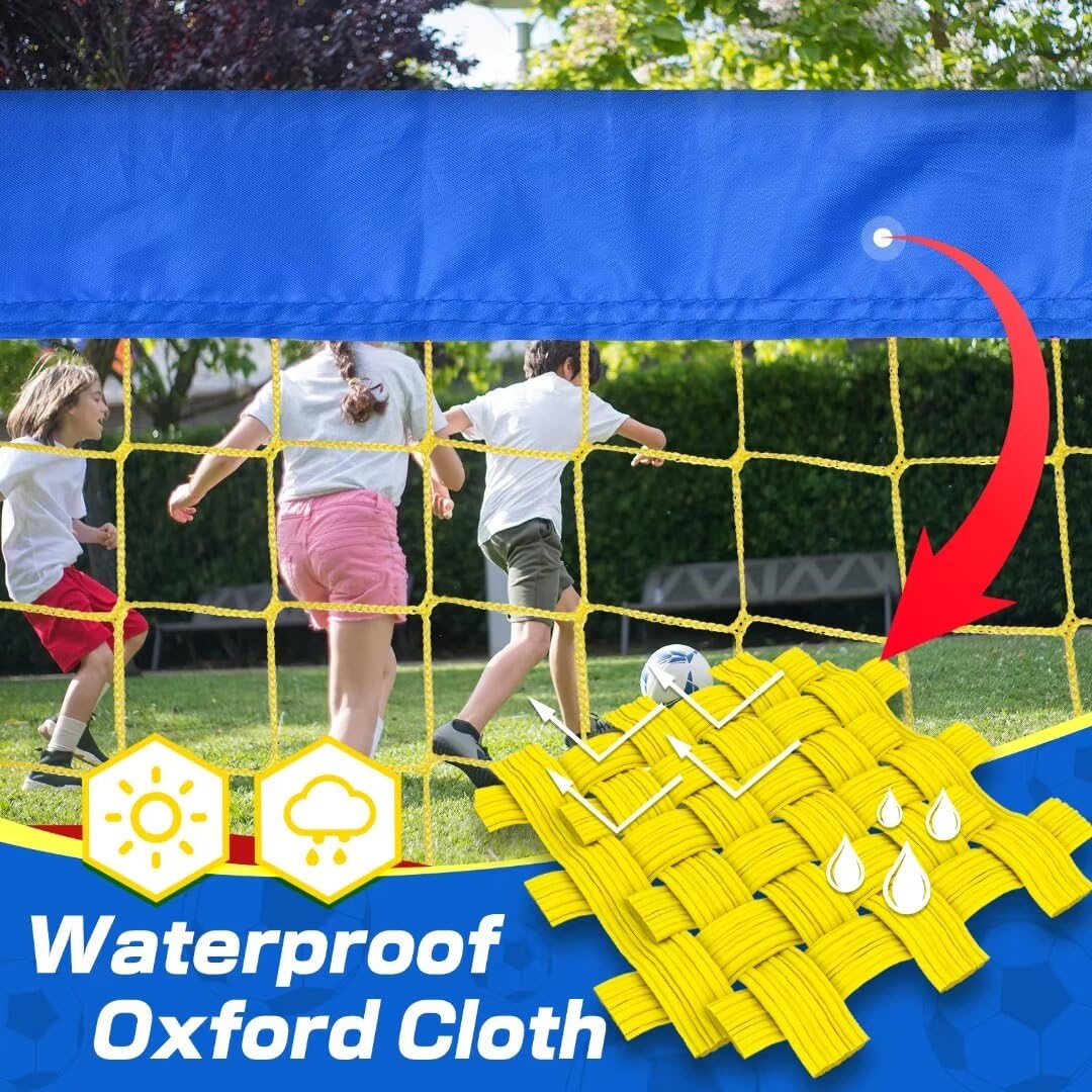Dimples Excel Soccer Goals Kids Soccer Net for Backyard 7x5 FT, 5x3.6 ...