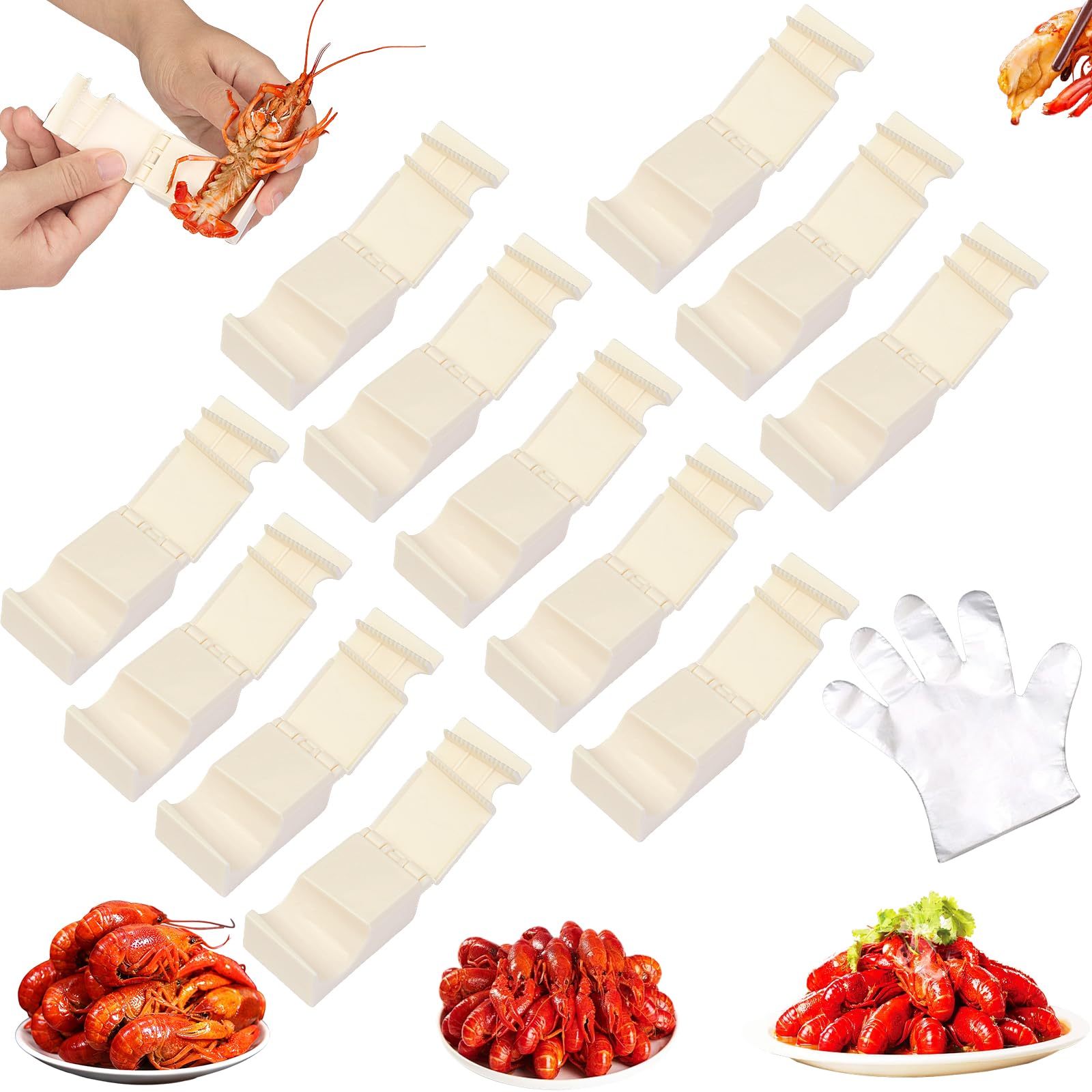 Amazon.com: FWUNYVN 12PCS Crawfish Peeler Crawfish Sheller Tool ...