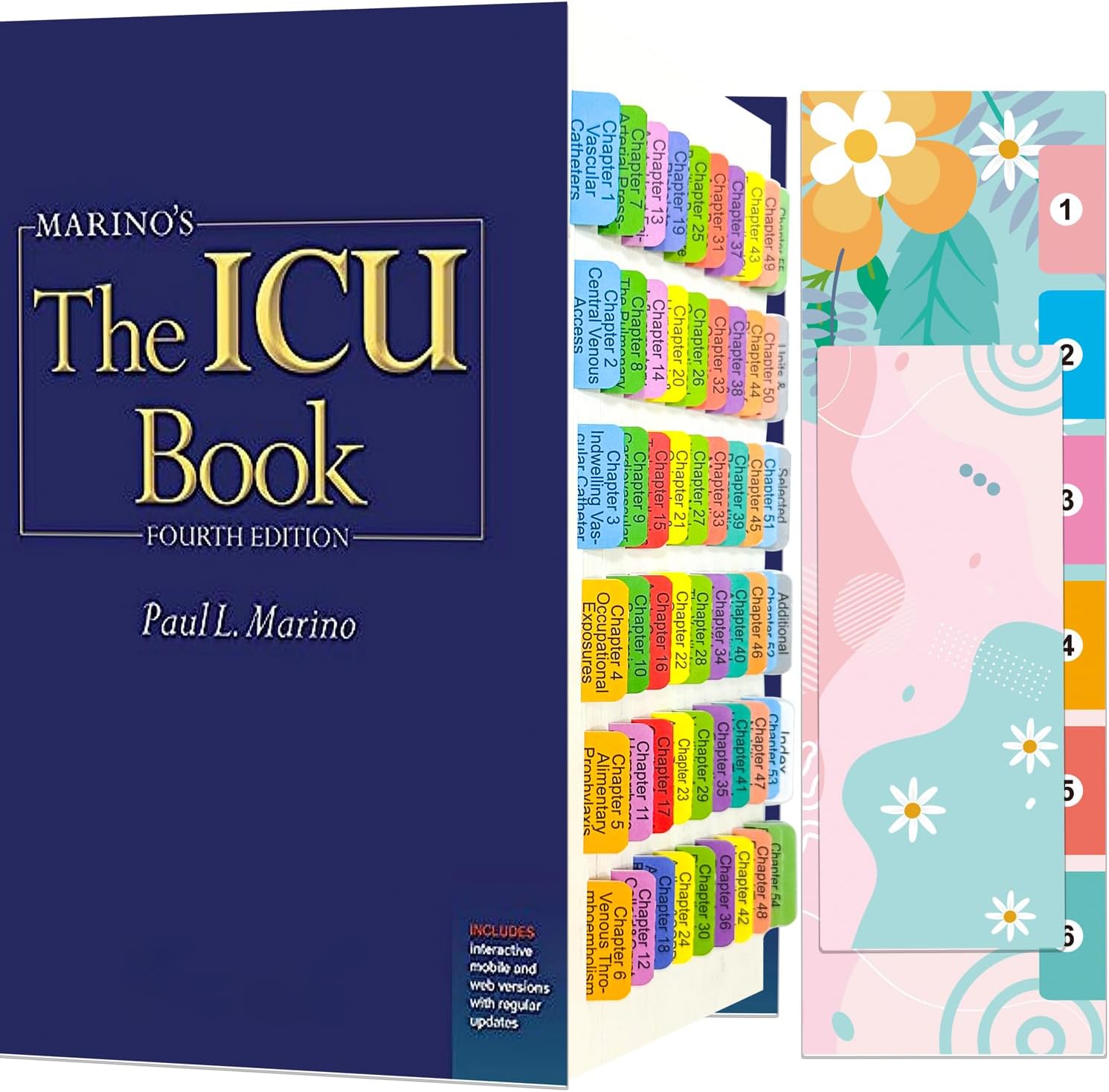 Amazon.com : Index Tabs for Marino's The ICU Book 4th Edition. 60 ...