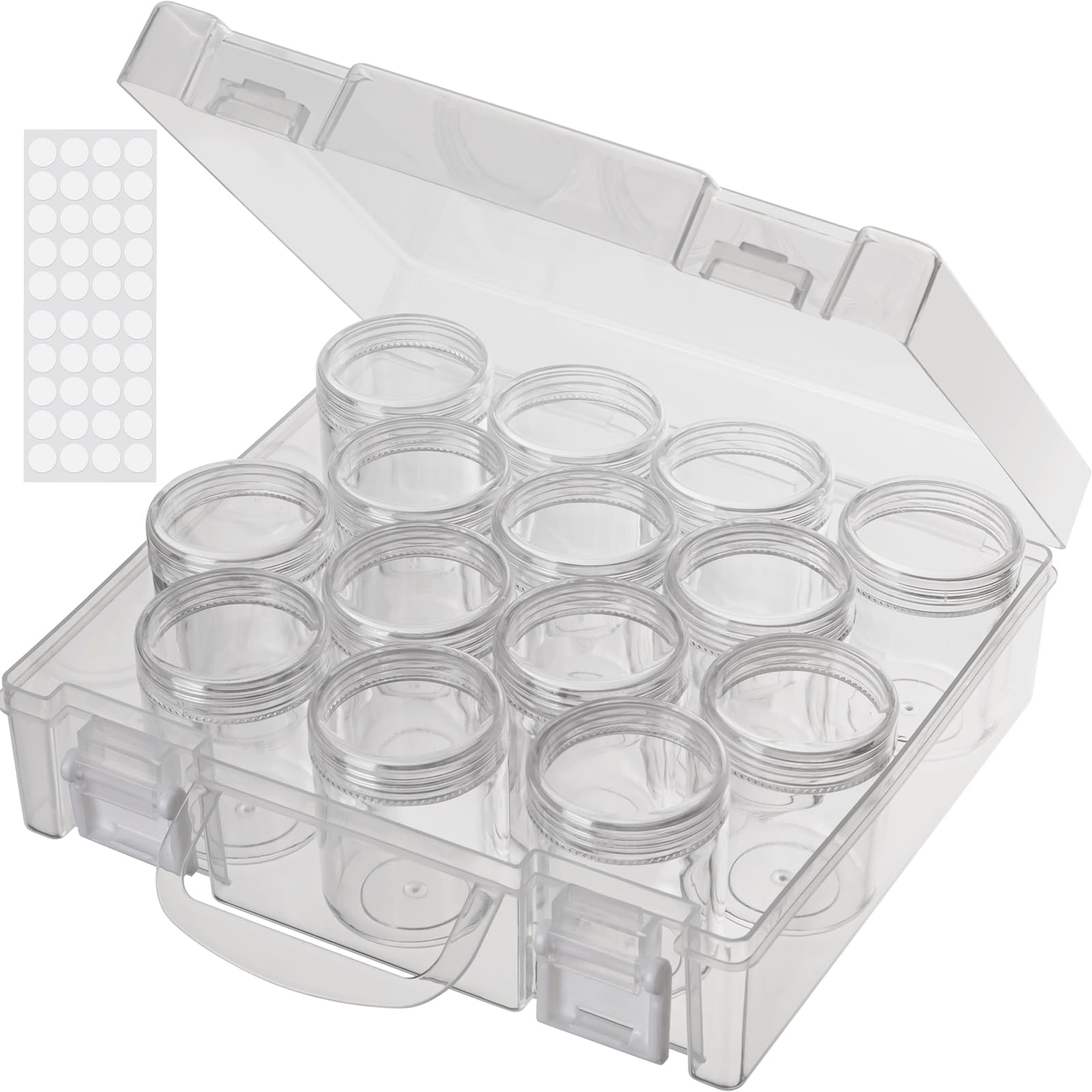 Amazon.com: Darice Clear Bead Organizer Storage Case, Clear Bead Holder ...