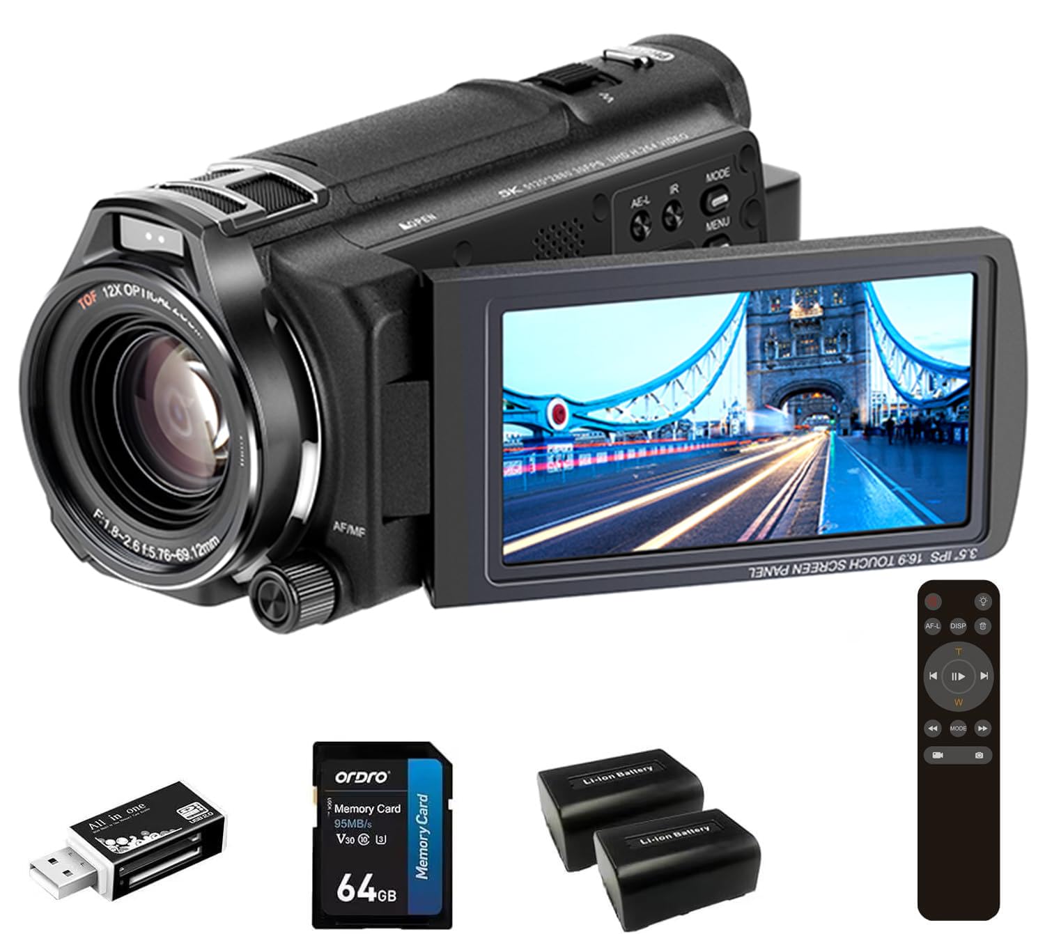 Amazon.com : ORDRO 5K Video Camera Camcorder HD Video Recording ...