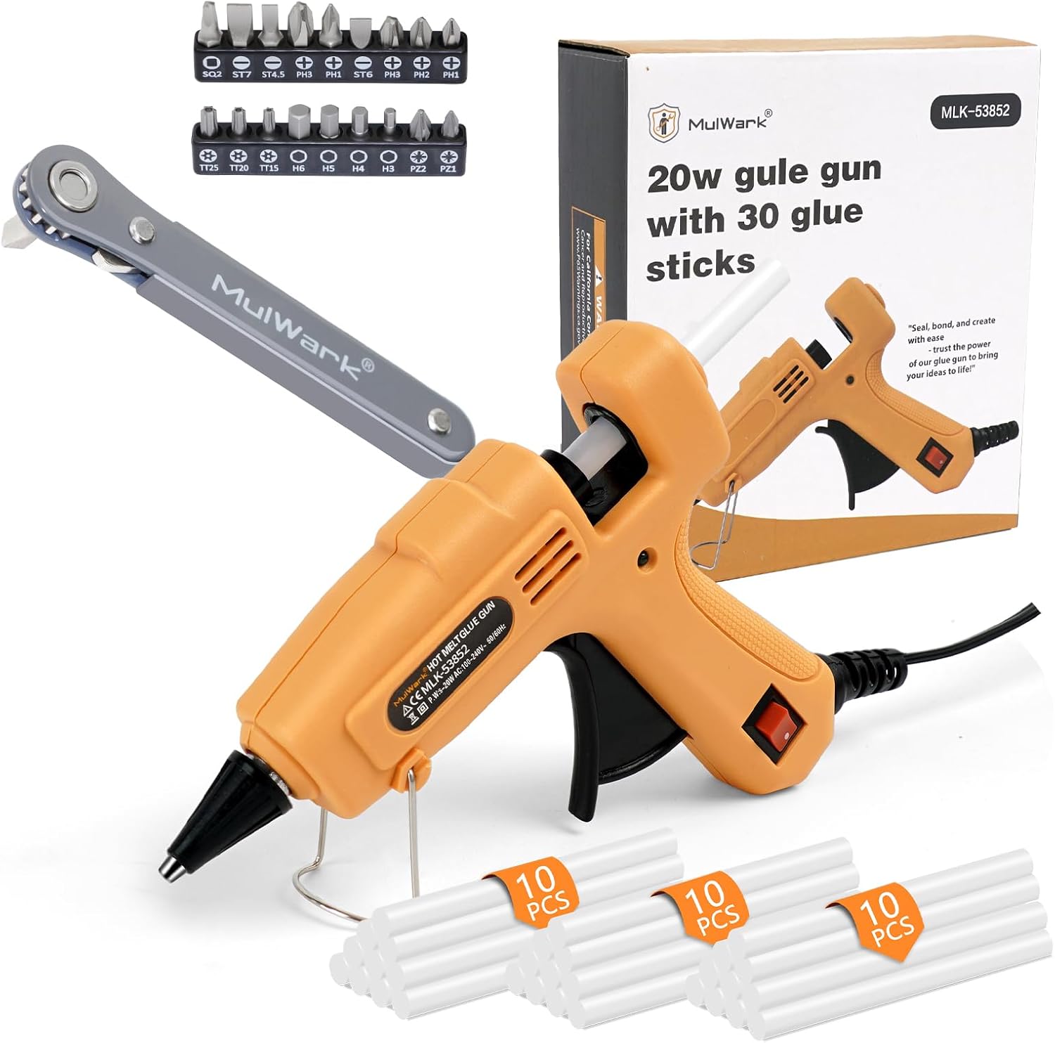 Amazon.com: MULWARK Mini Ratchet Wrench Close Quarters Screwdriver Set ...