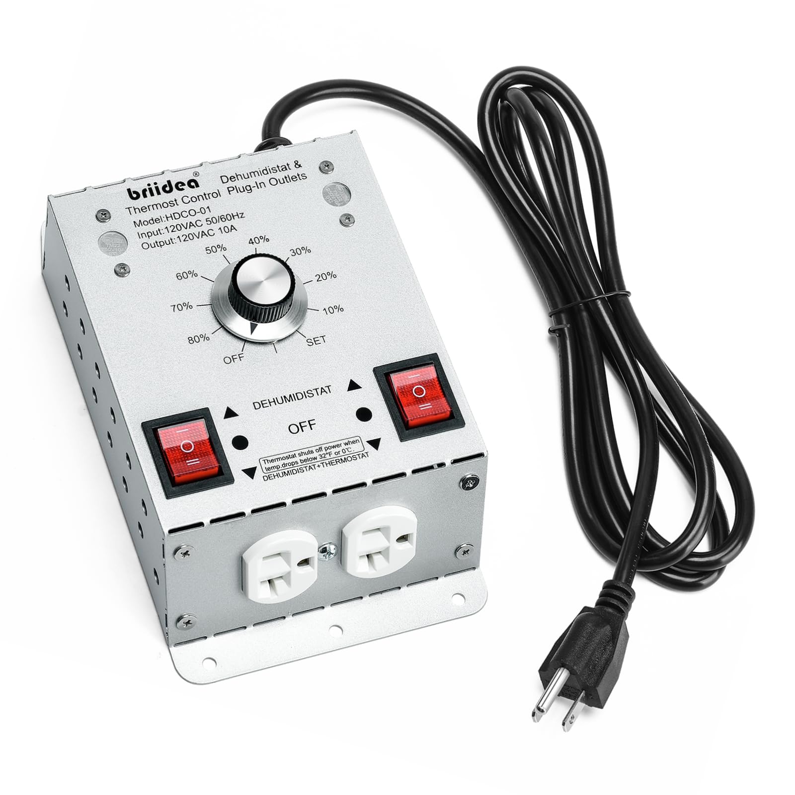 Amazon.com: briidea Crawl Space Humidistat Controller, Dehumidistat and ...