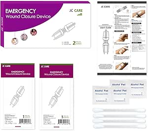 Amazon.com: JNCMED Emergency Wound Closures Zip Stitch Stickers Sutures ...