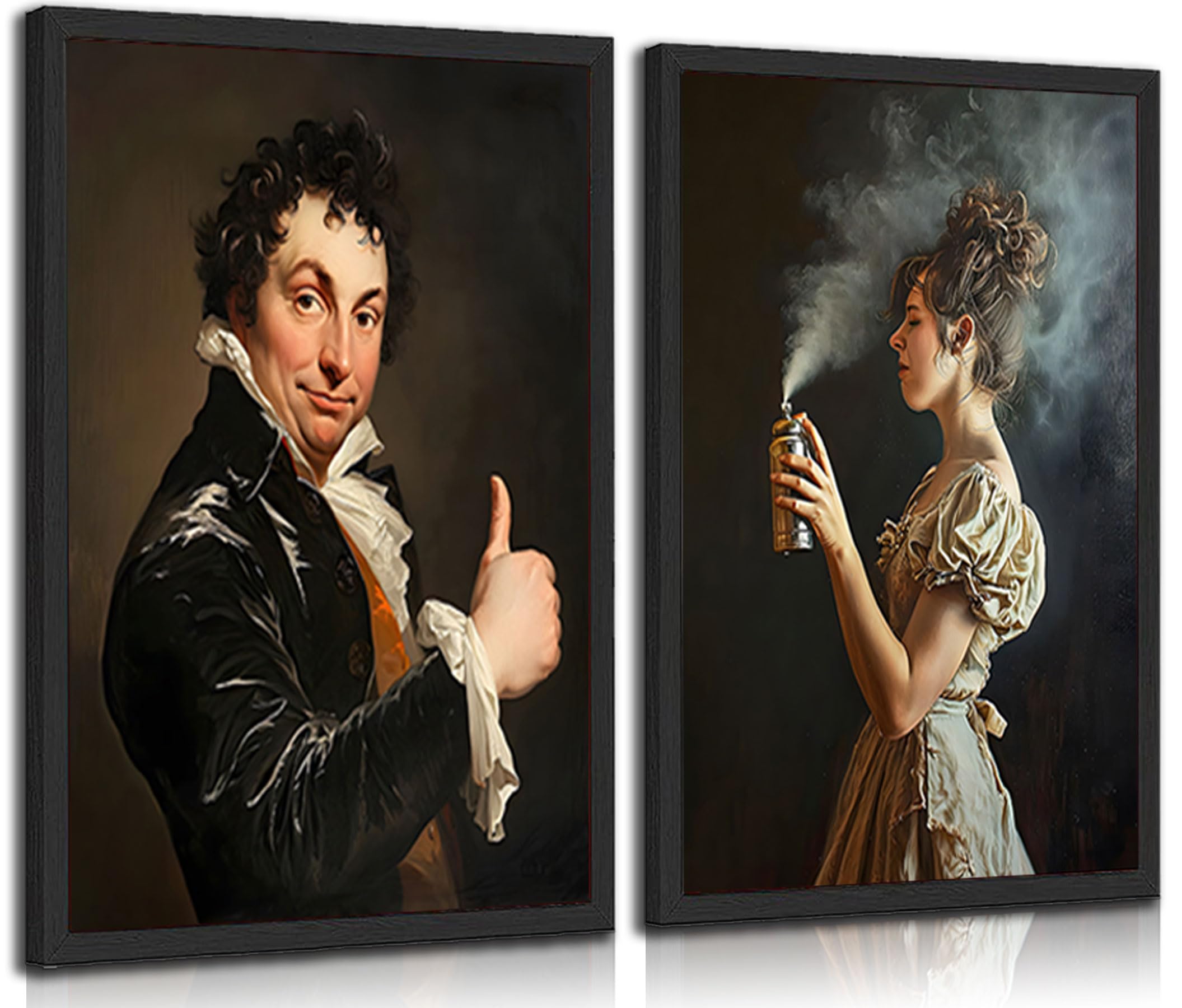 Amazon.com: 2Pcs Funny Bathroom Wall Art Toilet Unpleasant Odor Prints ...