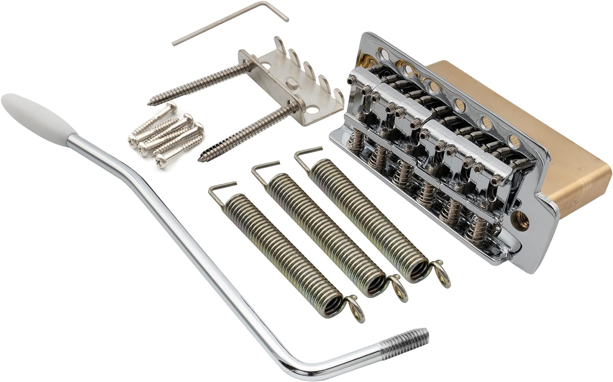 Amazon.com: Wilkinson WVS50IIK 52.5mm String Spacing 2-Point Steel Saddles Tremolo Bridge with ...