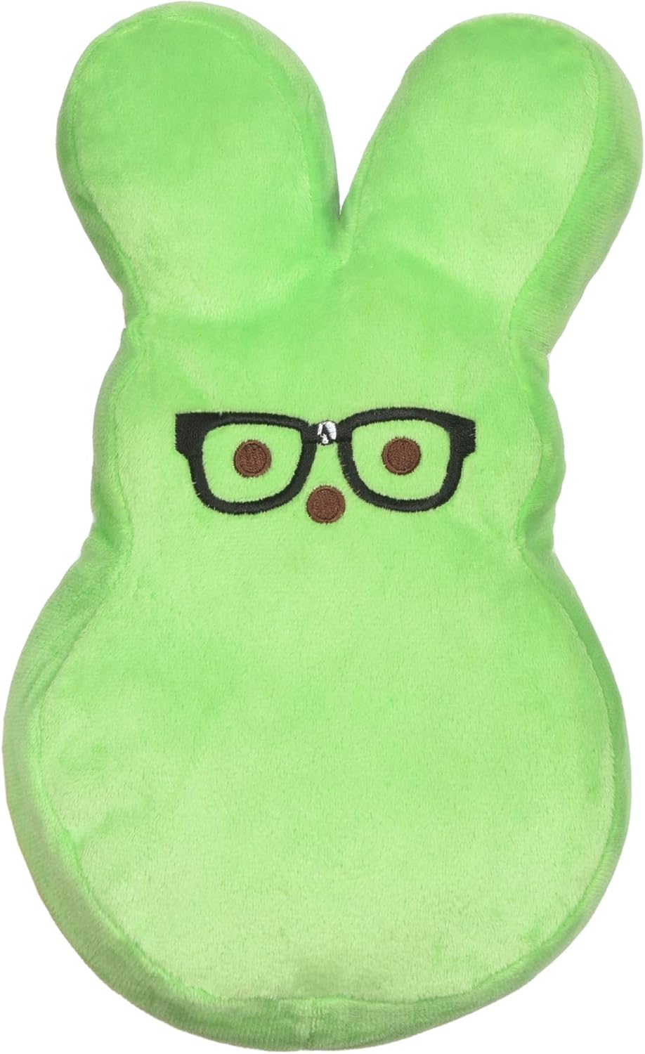Amazon.com : Peeps for Pets Bunny 12 Inch Green Nerd Bunny Plush Dog ...