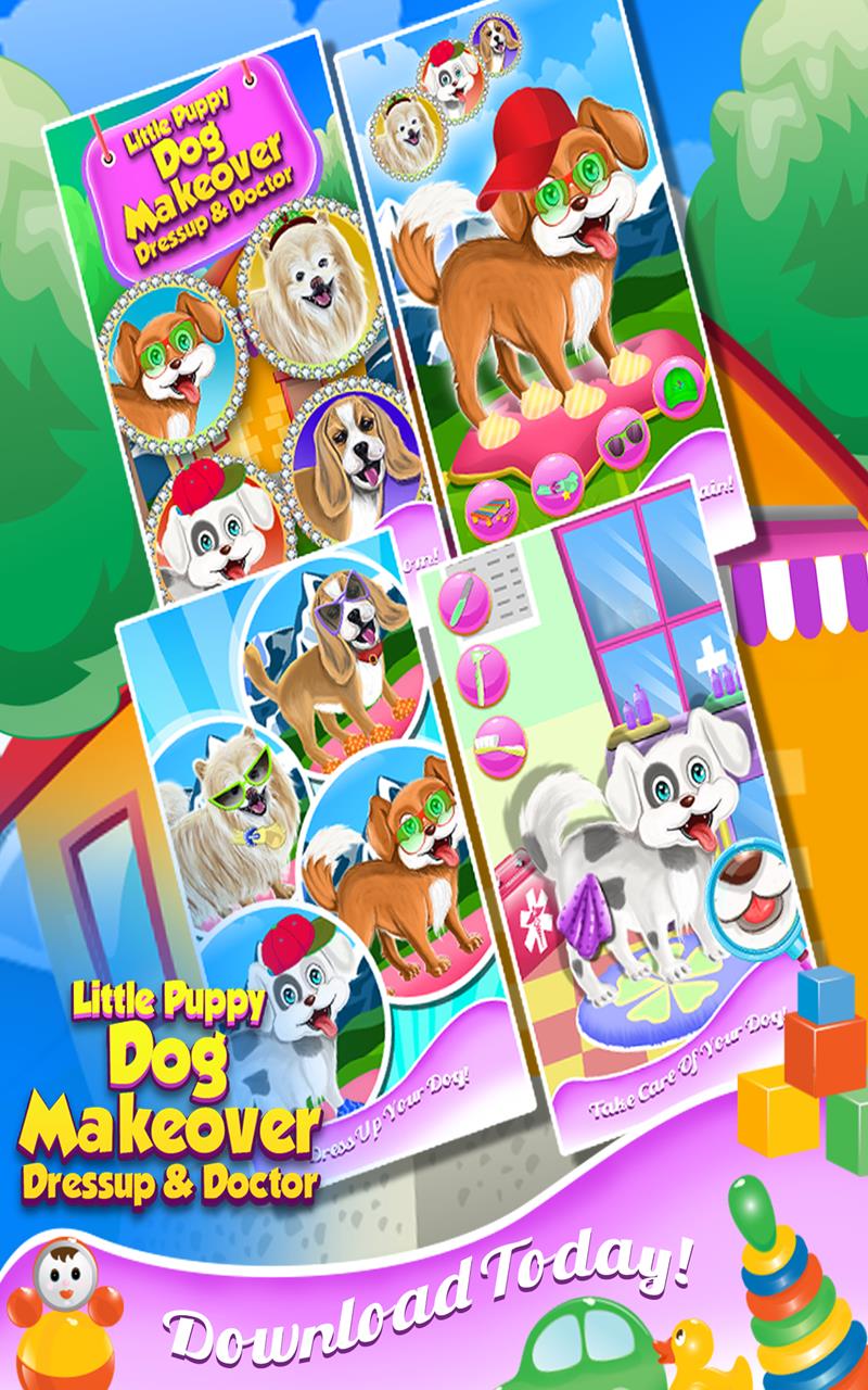 Little Pet Puppy Dog Makeover Dressup & Doctor - Free Animal Games For ...
