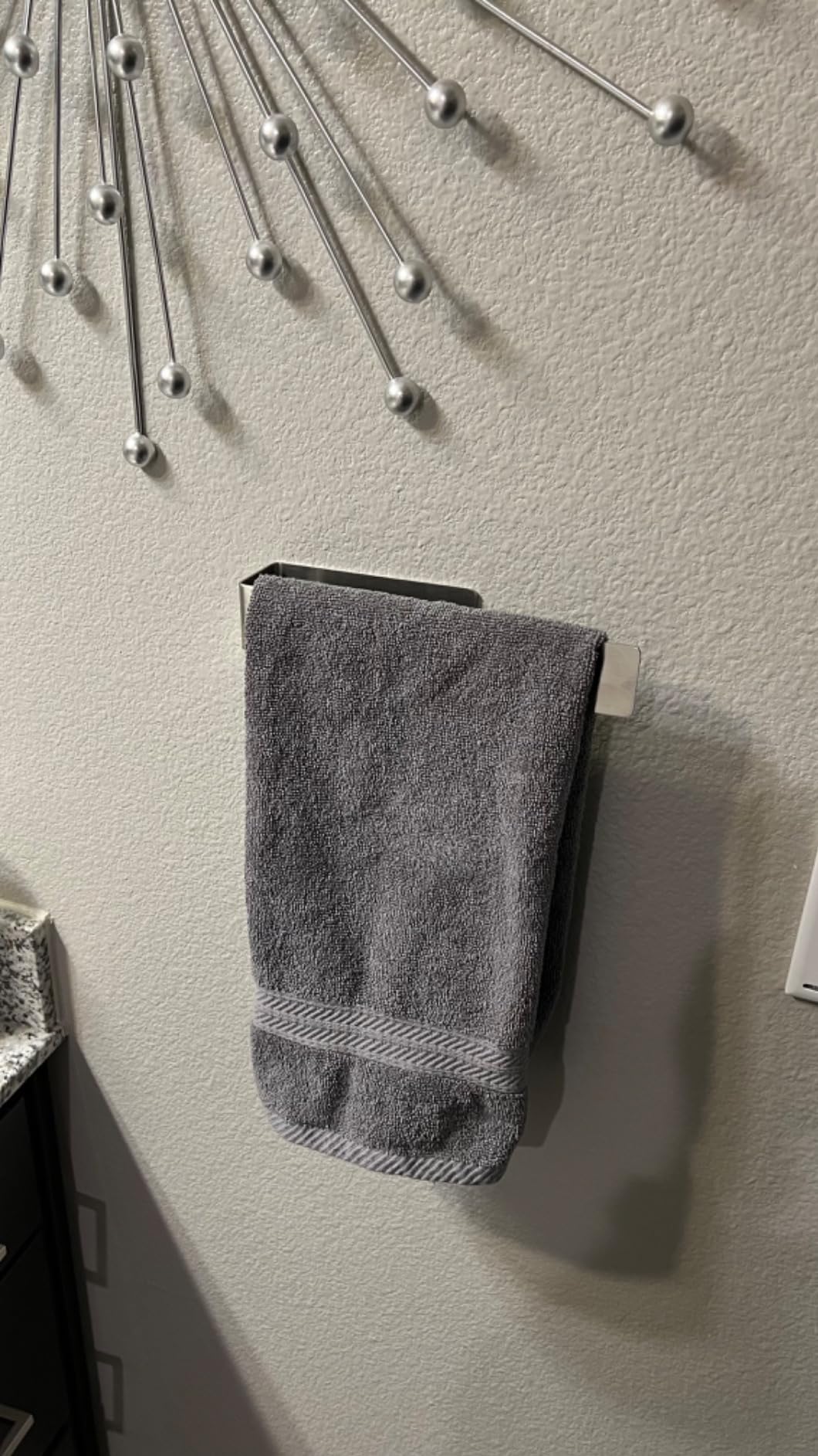 Amazon.com: KEWANNO Hand Towel Holder, Self Adhesive Towel Holder ...